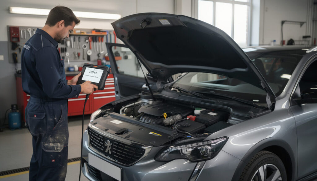 Décryptage du code défaut P0113 sur Peugeot
